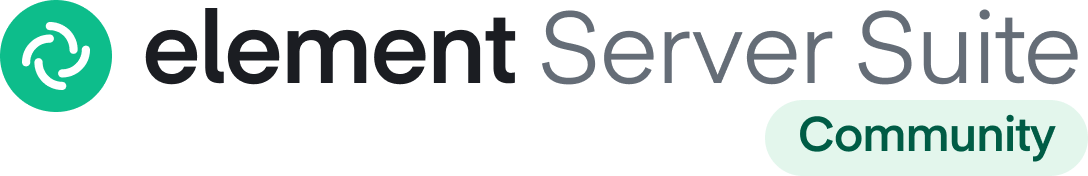 Getting started with Element Server Suite Community :: Matrix ...